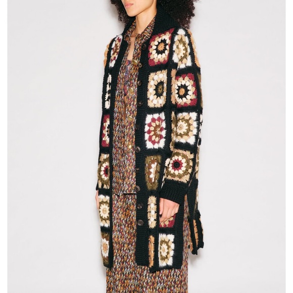 souvenir | Dresses | Souvenir Clubbing Italy Crochet Granny Square Knit ...